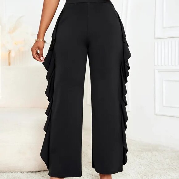 High Quality | Pants & Jumpsuits | Ruffle Wide Leg Pants | Poshmark